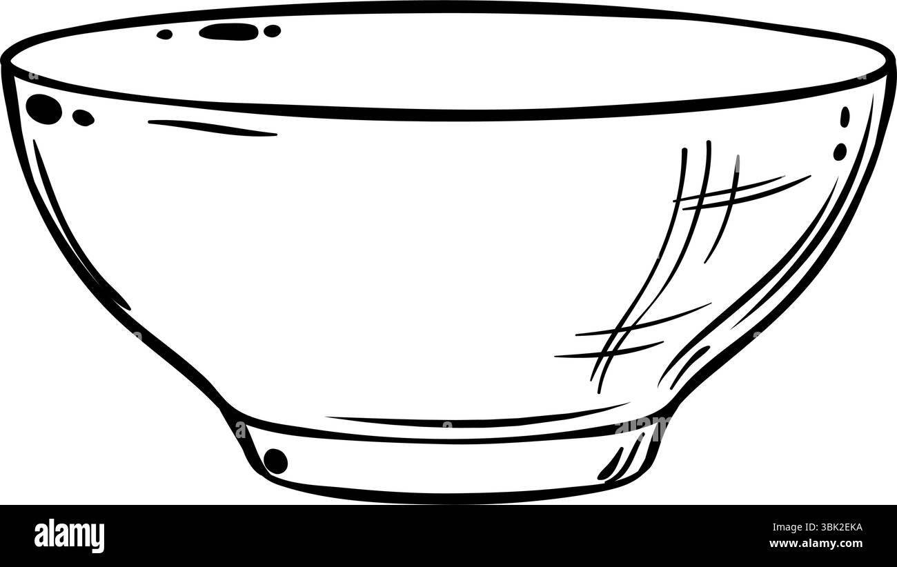 Tea Bowl Isolated Outline Illustration Stock Vector Image & Art - Alamy