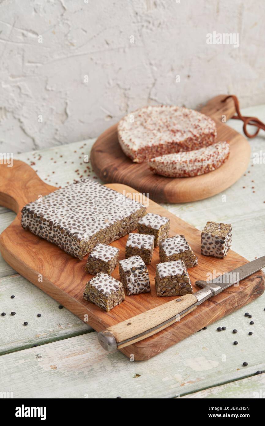 Homemade tempeh – a fermented plant-based protein made from soybeans ...