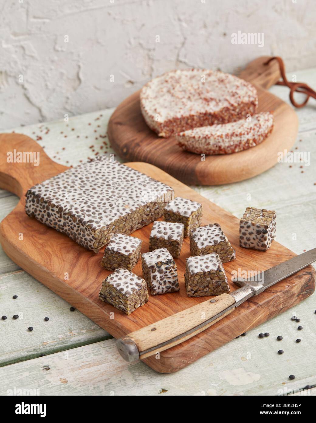 Homemade tempeh – a fermented plant-based protein made from soybeans ...