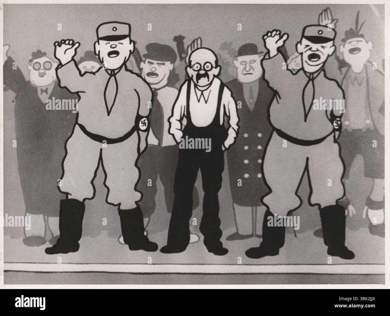Nazi propaganda cartoon hi-res stock photography and images - Alamy