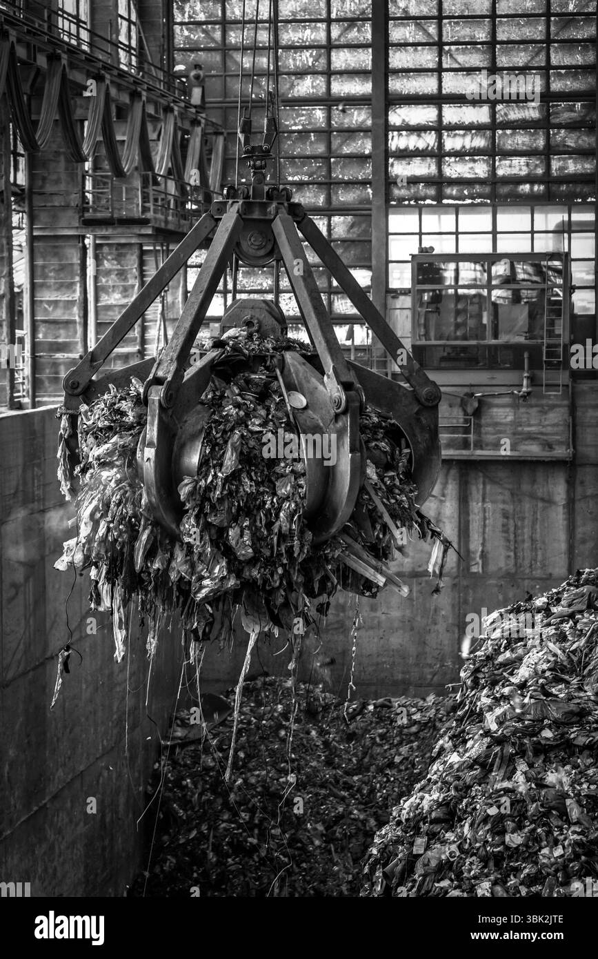 Waste collect Black and White Stock Photos & Images - Alamy