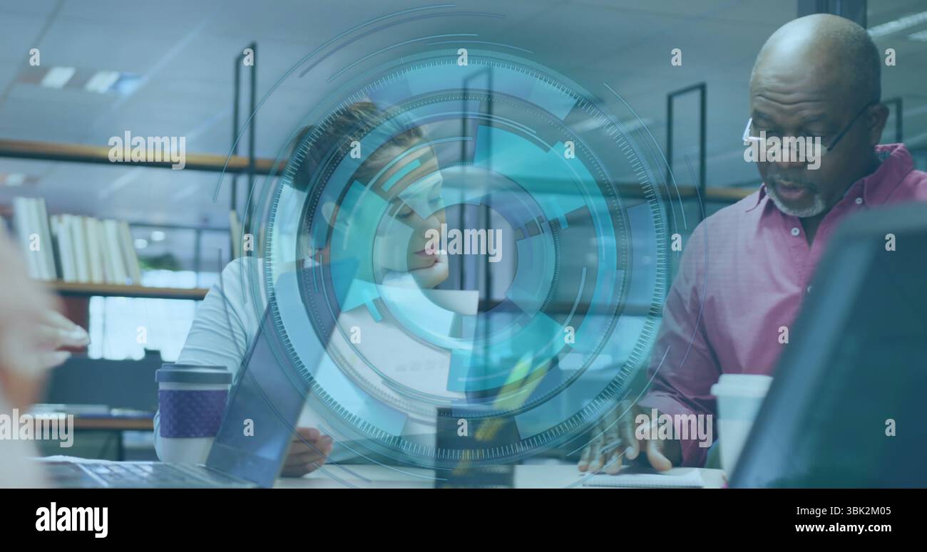 Two colleagues reviewing documents conference hi-res stock photography ...