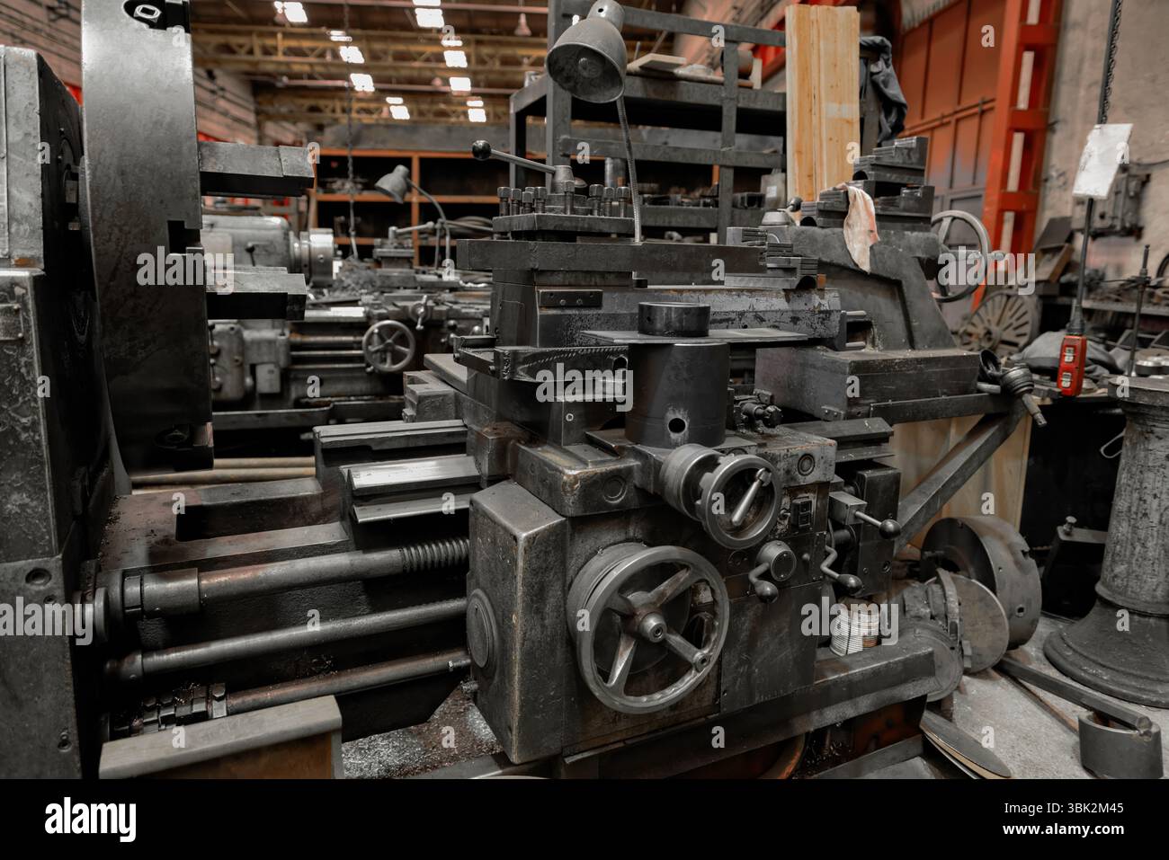 Industrial machines in a working factory Stock Photo - Alamy