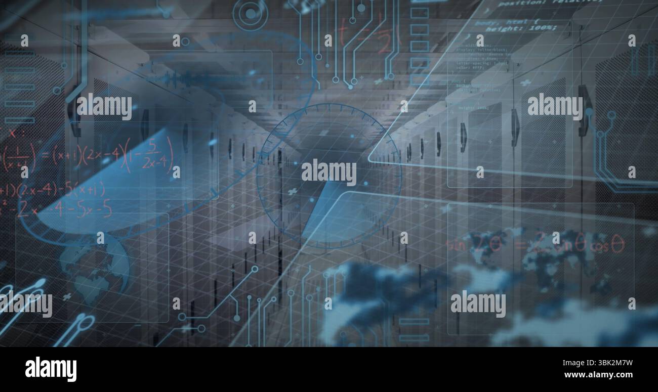 Data hall displaying server racks hi-res stock photography and images ...