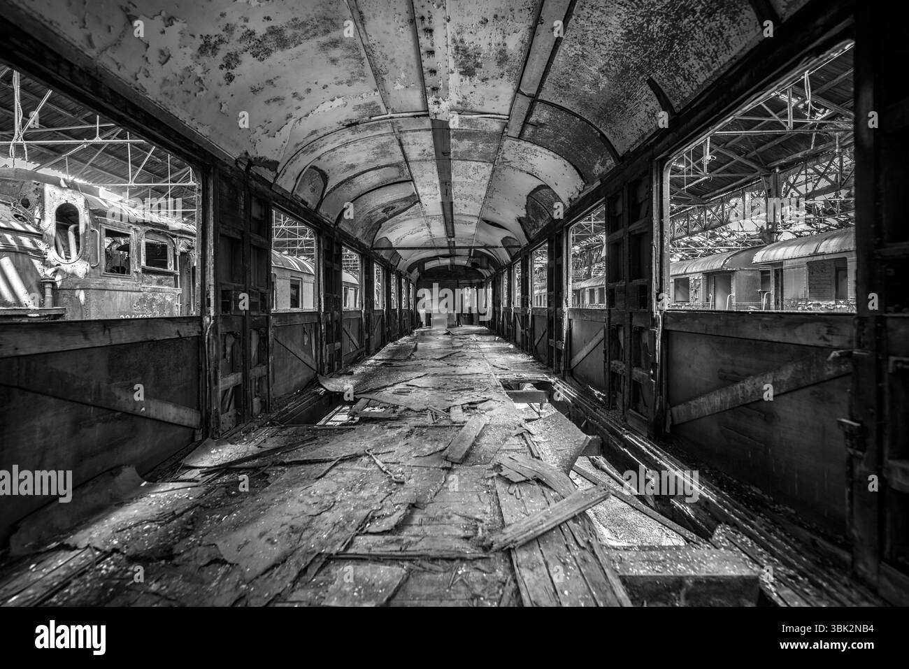 Train peeling paint Black and White Stock Photos & Images - Alamy