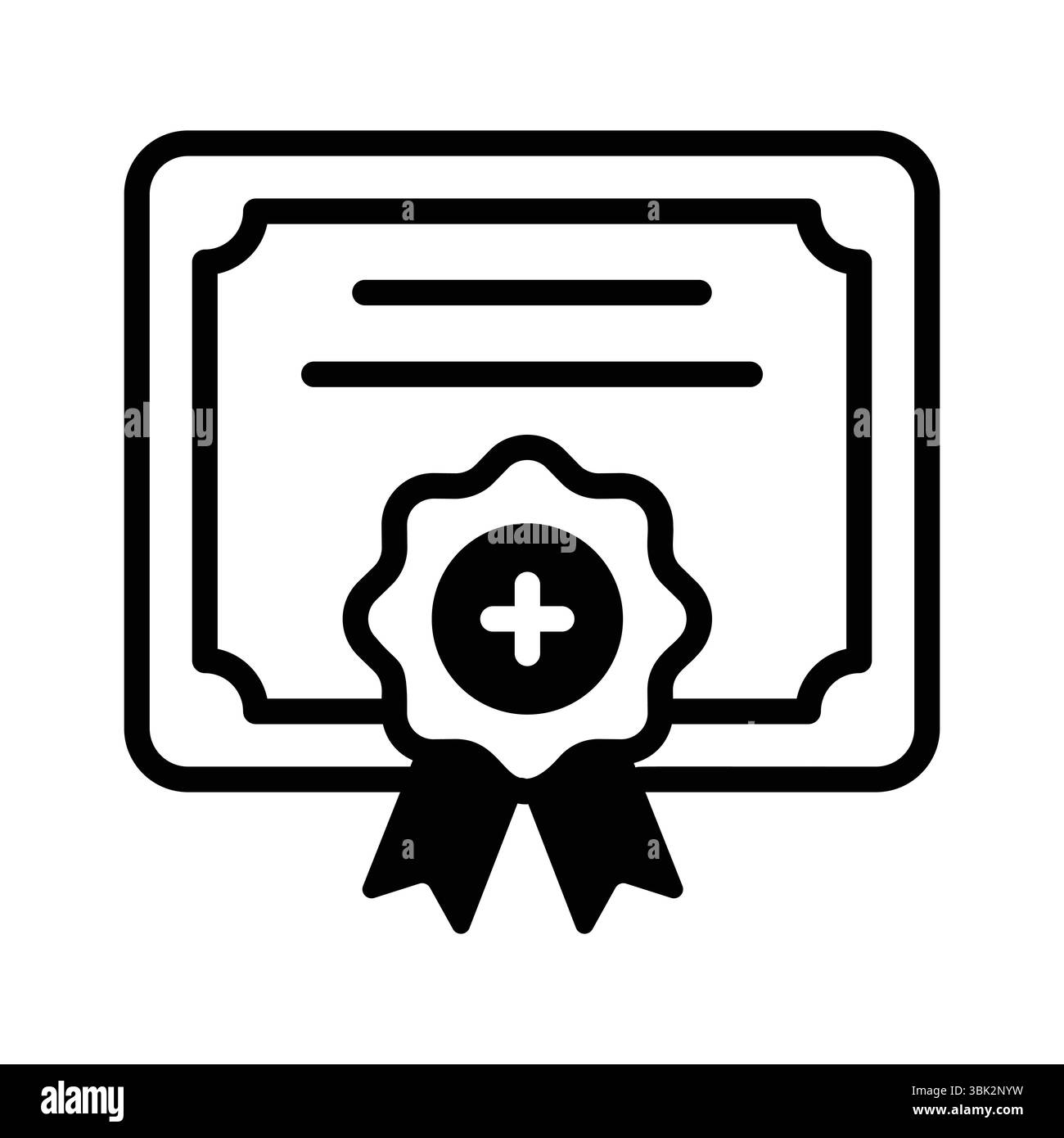 An official document, beautiful design of medical certificate, vector ...