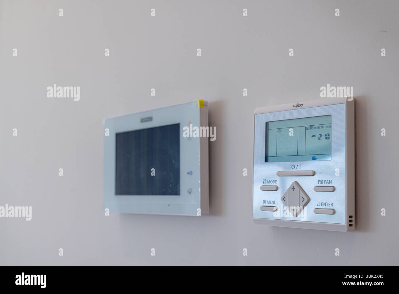 Modern smart home temperature and air conditioning control panels ...