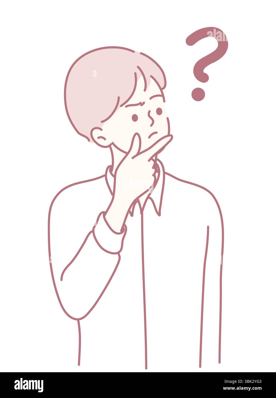 An artistic illustration depicting a thoughtful individual deeply ...