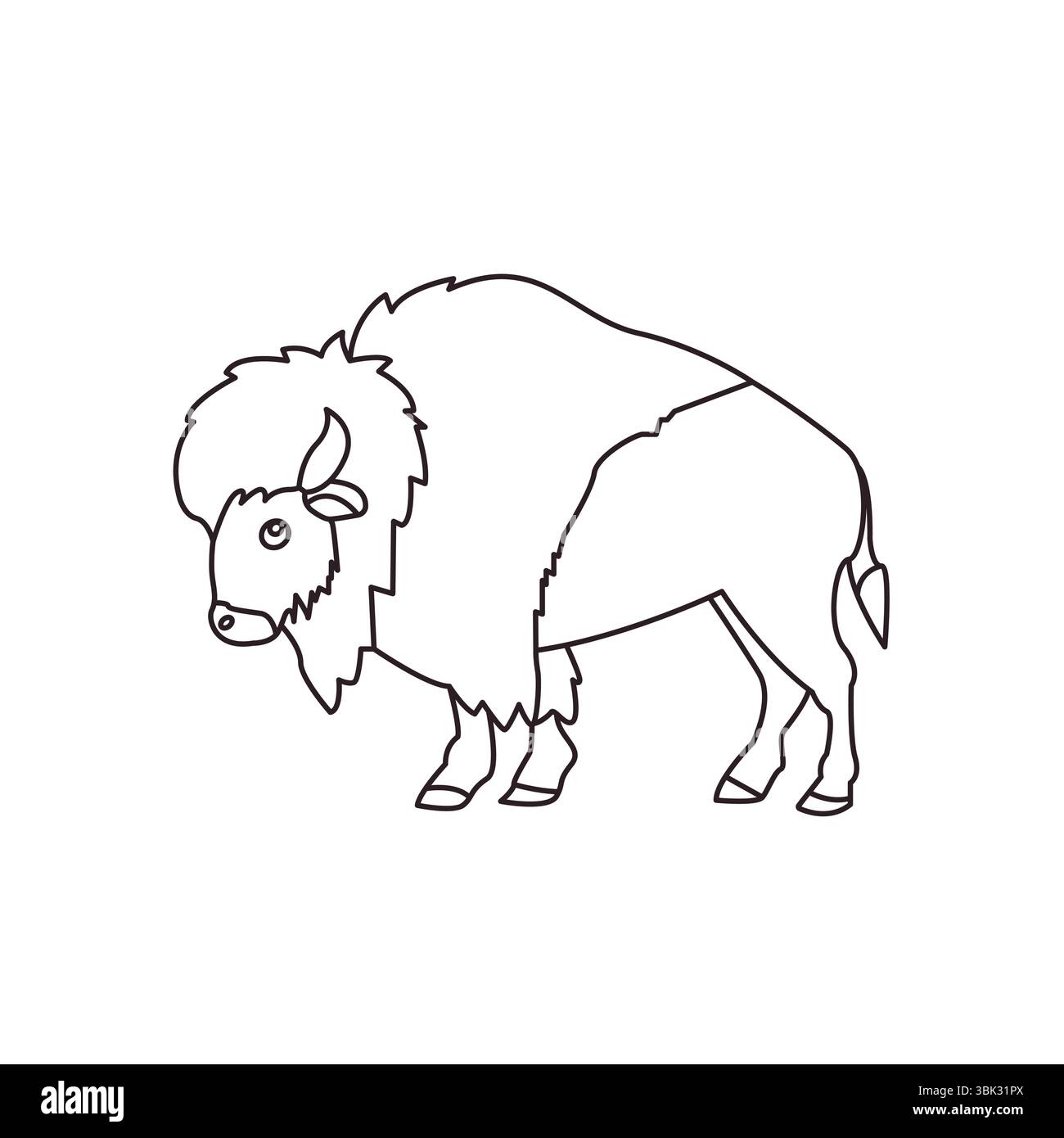 bison emoji symbol sign icon vector illustration Stock Vector Image ...