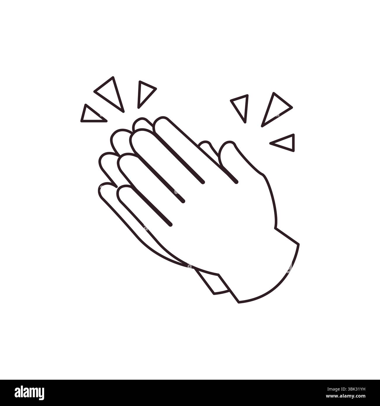 applause hands clapping emoji symbol sign icon vector illustration isolated flat Stock Vector ...