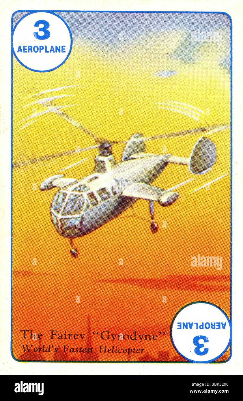 A playing card from a game entitled ‘Speed’, published by Castell ...