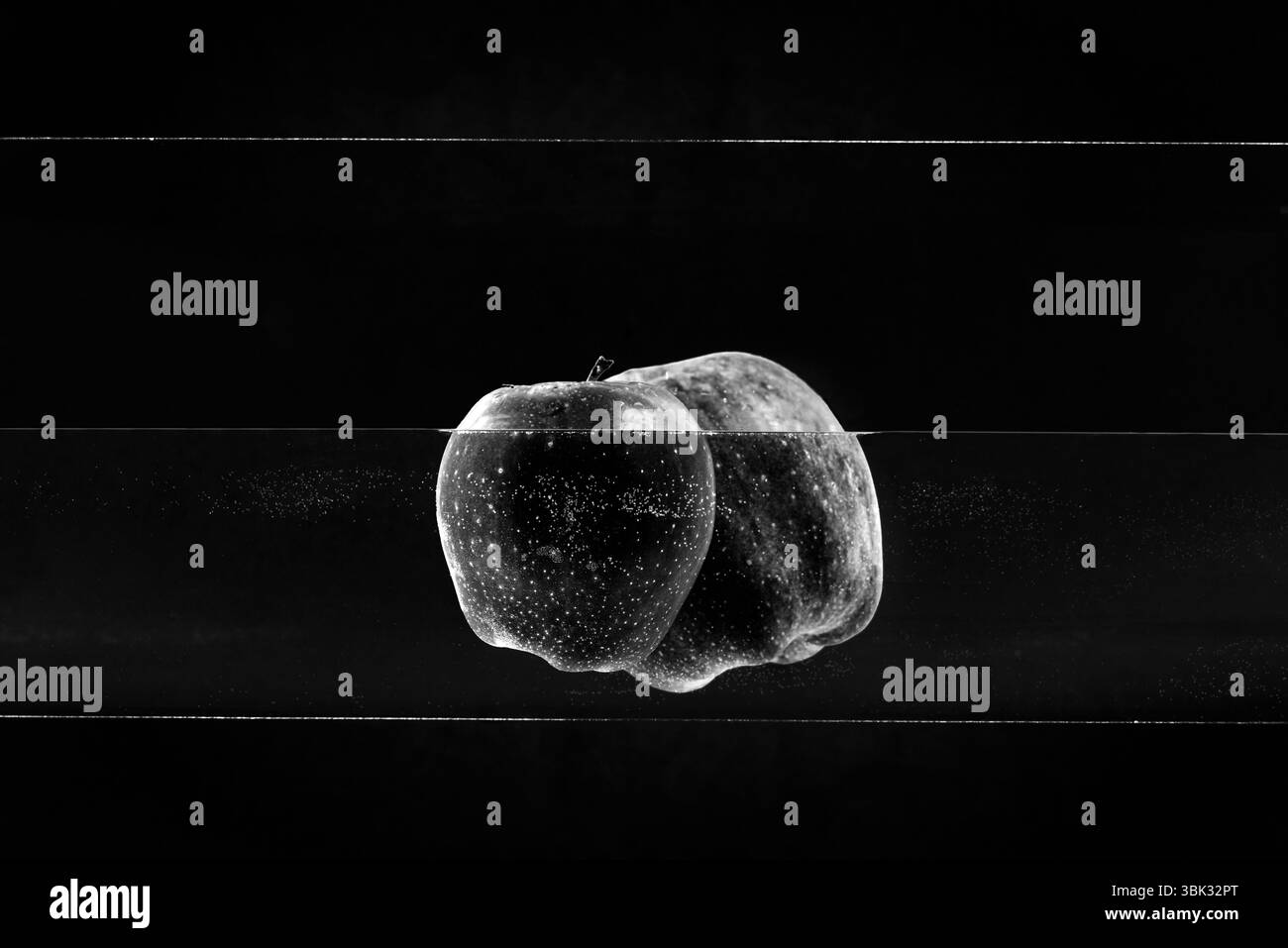 Fresh apple closeup Black and White Stock Photos & Images - Alamy