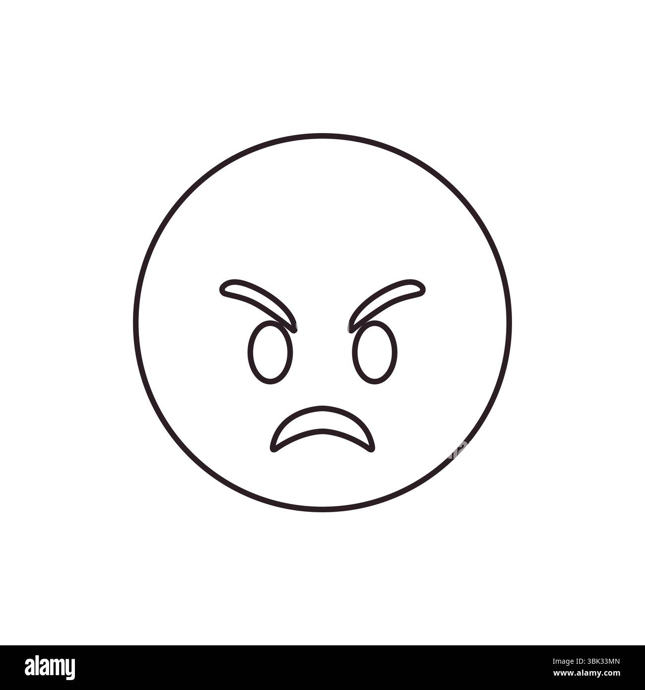 angry face emoji symbol sign icon vector illustration Stock Vector ...