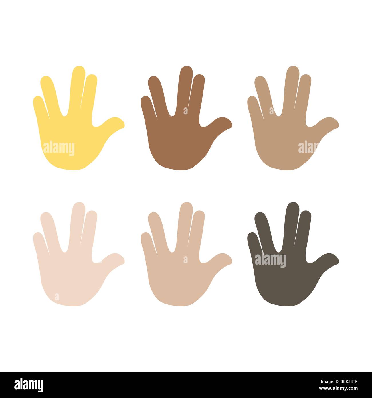 vulcan hello hand live long an prosper emoji symbol sign icon vector ...