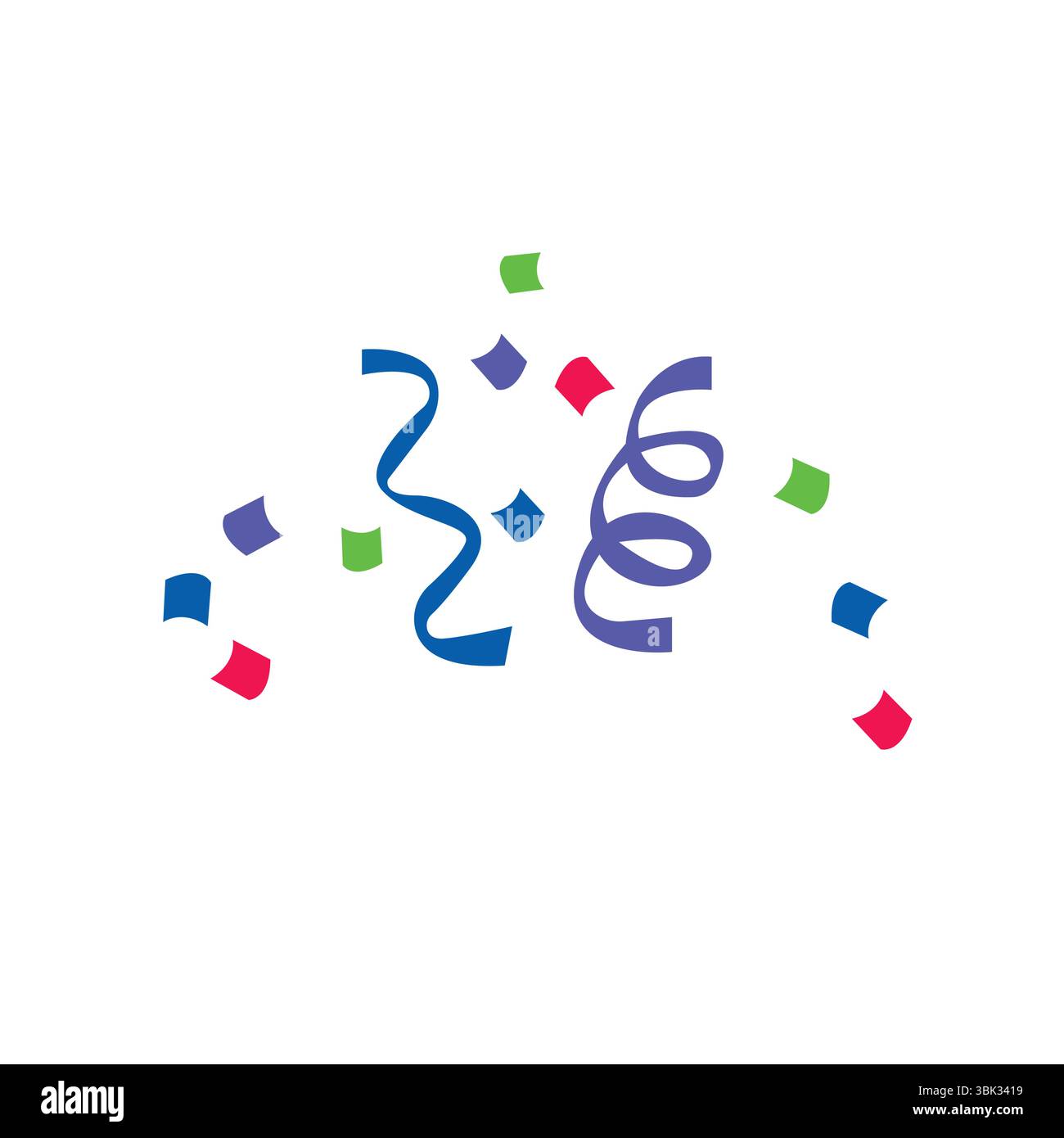 party popper confetti celebration emoji symbol sign icon vector ...
