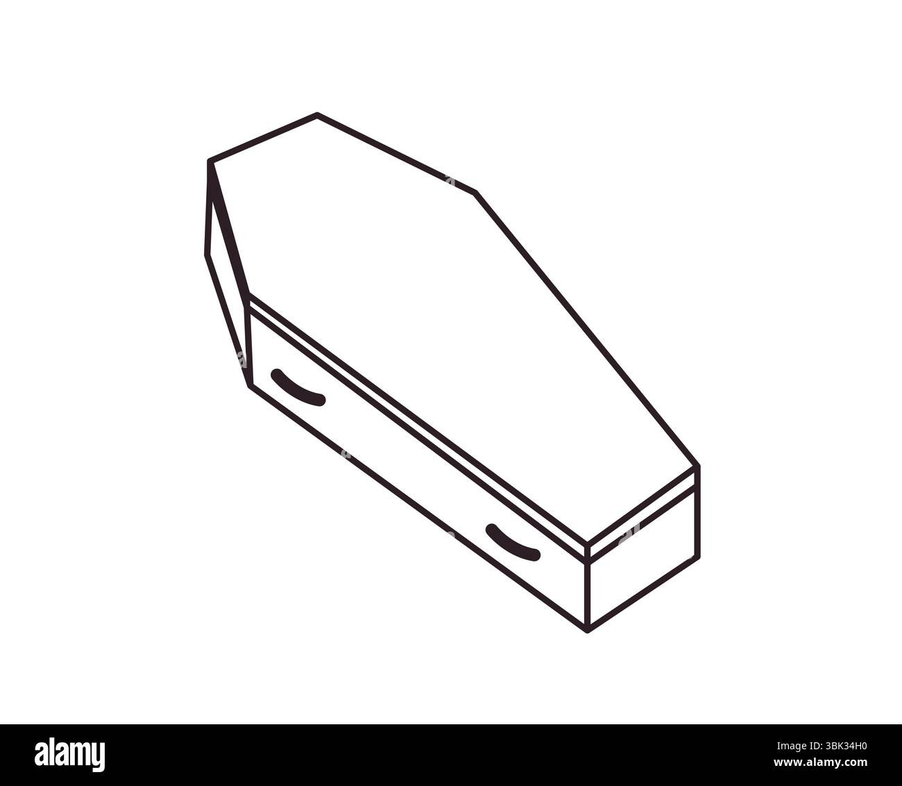 funeral dead casket coffin rip emoji symbol sign icon vector ...