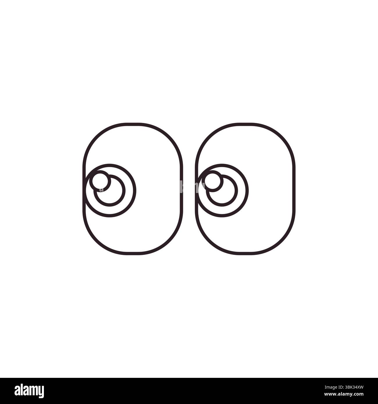 eyes emoji symbol sign icon vector illustration Stock Vector Image ...