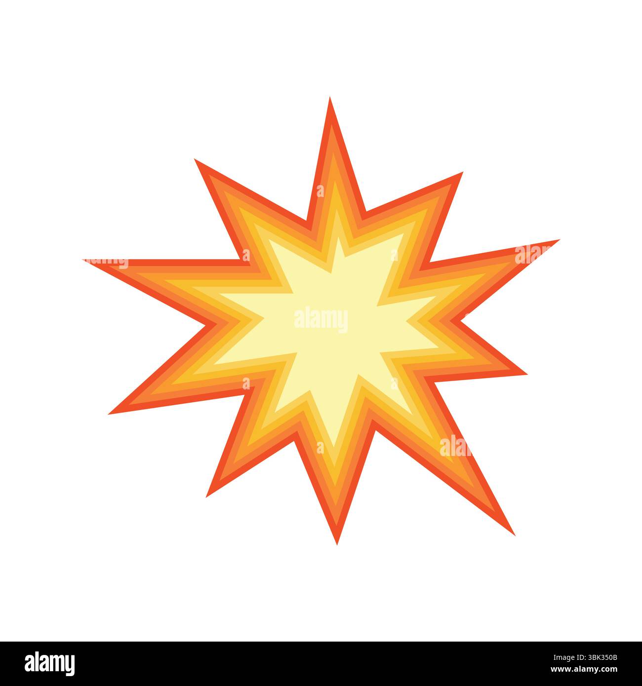 burst collision explosion flash emoji symbol sign icon vector ...