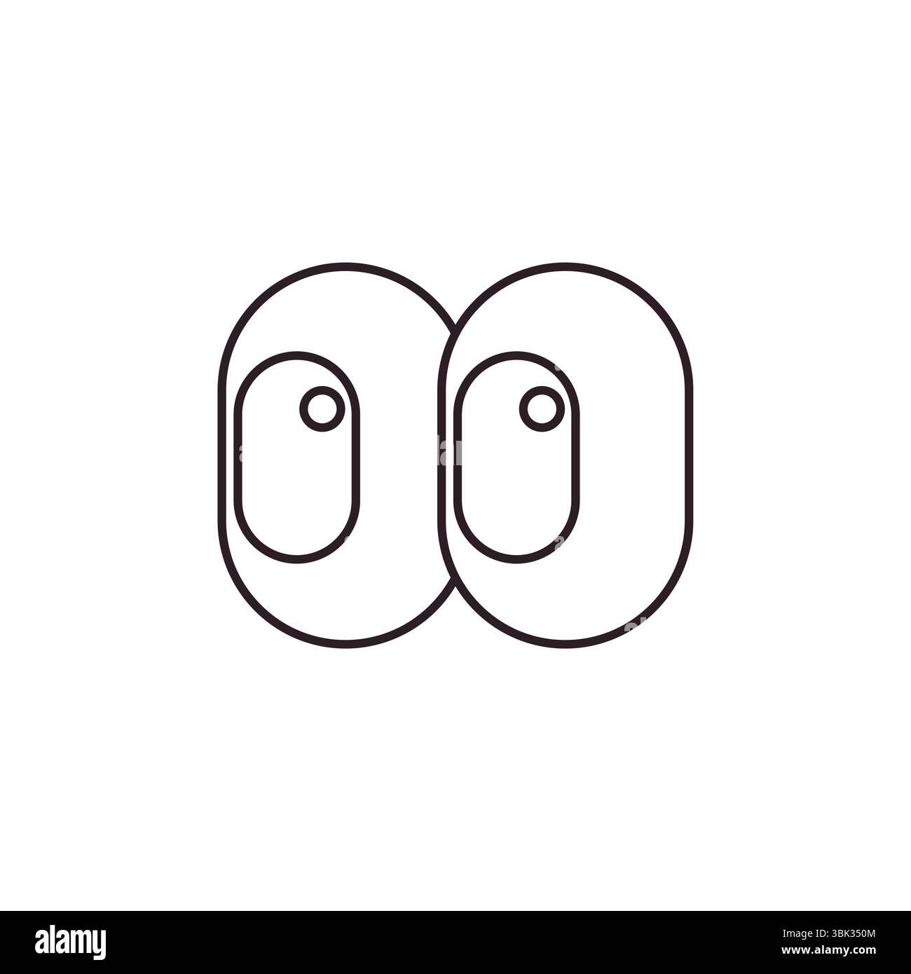 eyes emoji symbol sign icon vector illustration Stock Vector Image ...