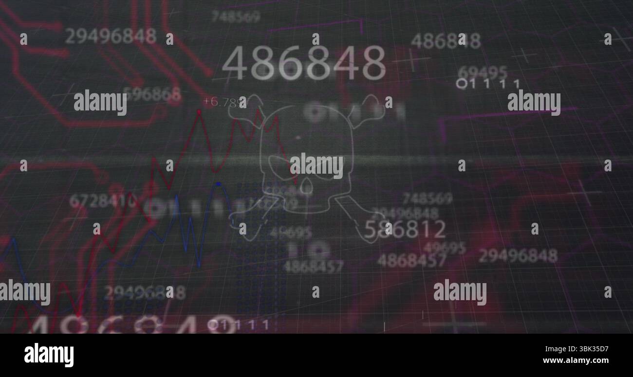 Floating digital numbers data overlay hi-res stock photography and images - Alamy