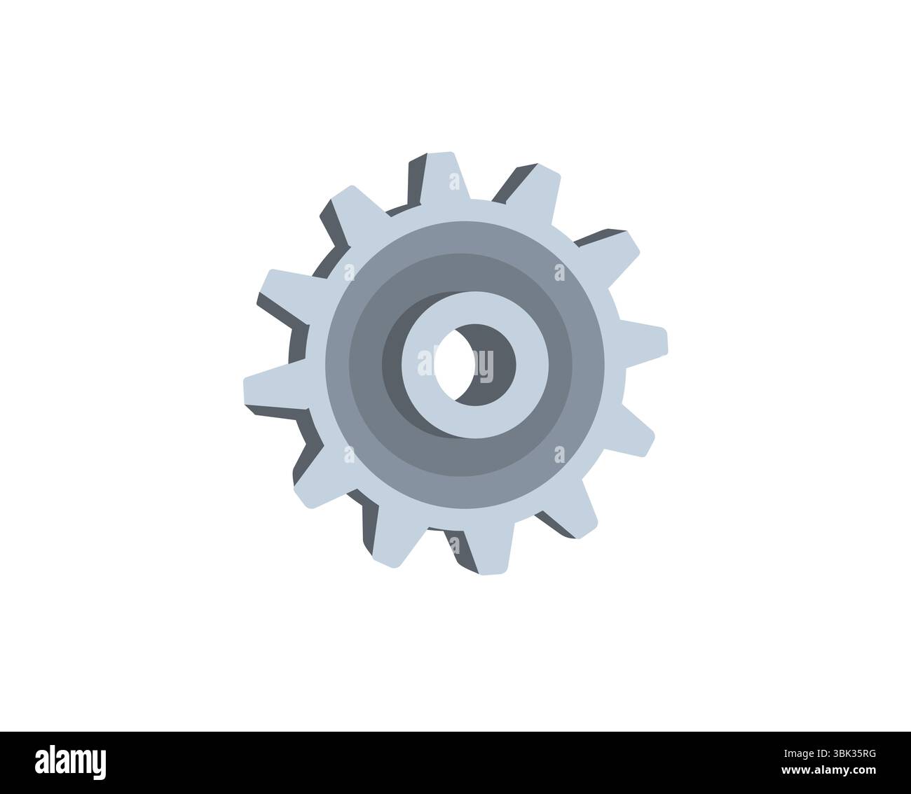 gear emoji symbol sign icon vector illustration Stock Vector Image ...