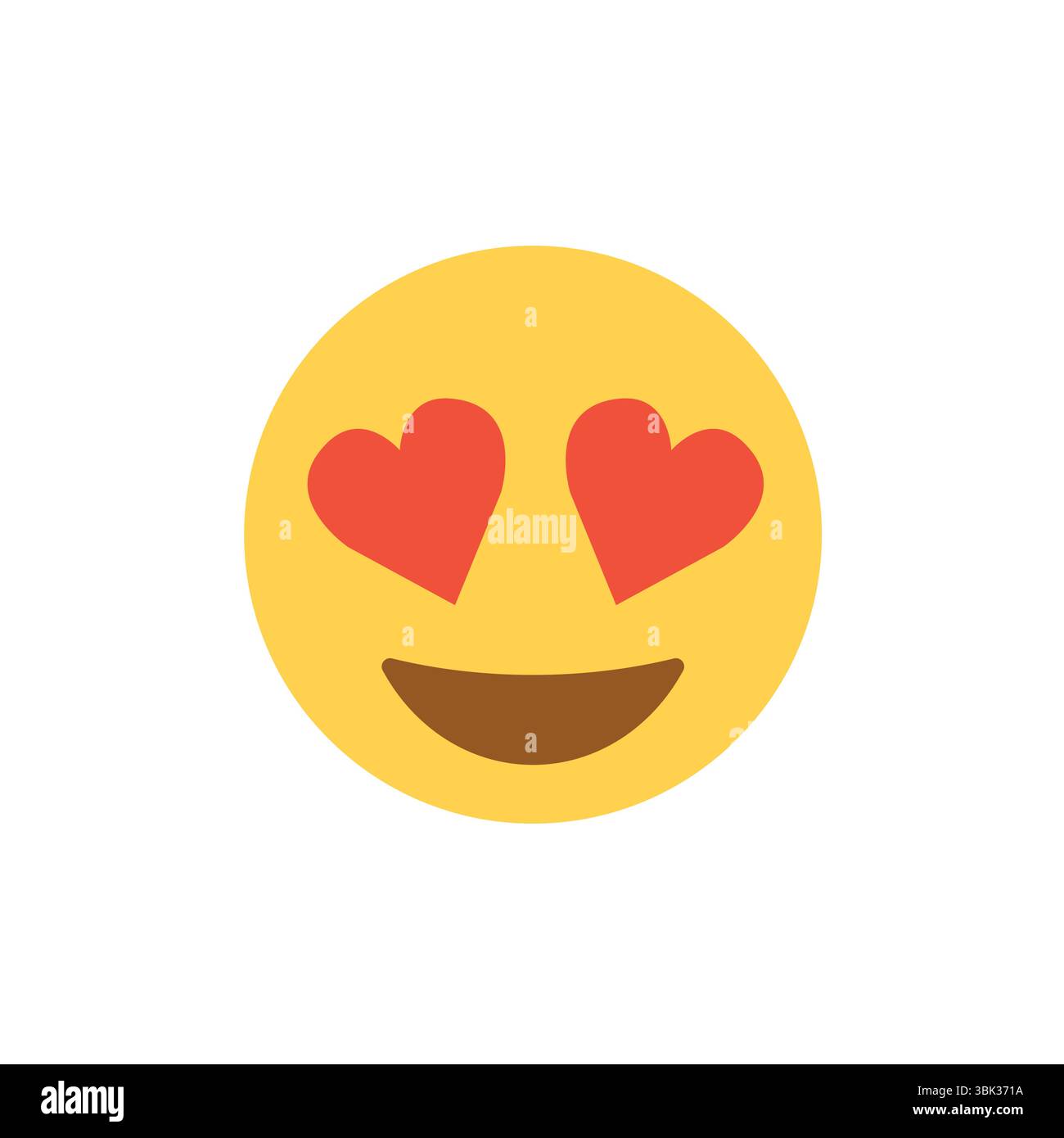 heart eyes face love emoji emoji symbol sign icon vector illustration ...