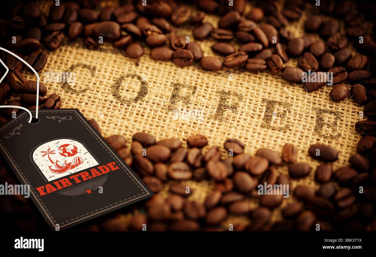 Quality tag coffee beans hi-res stock photography and images - Alamy