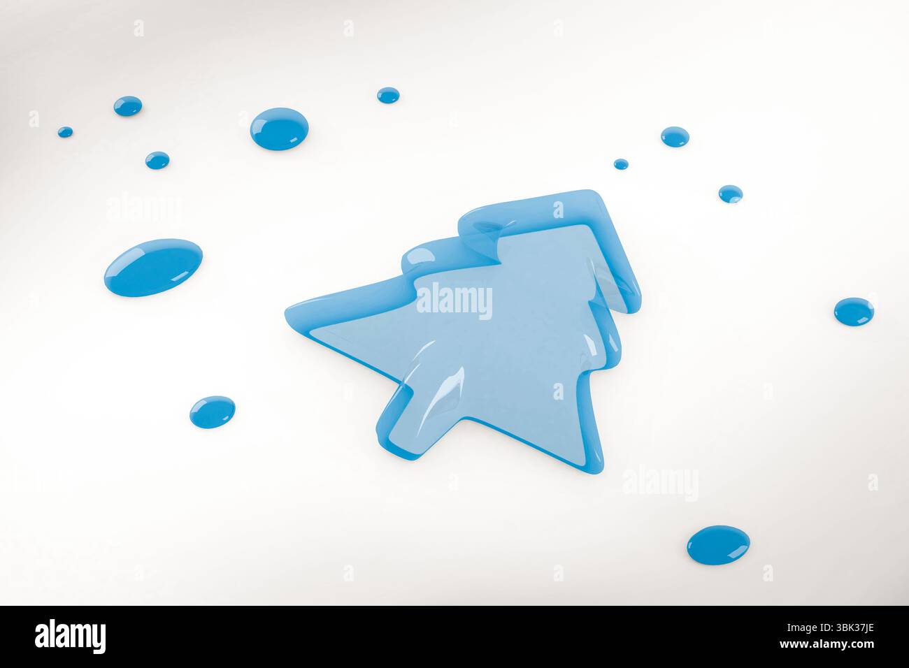 christmas tree paint splash Stock Photo - Alamy