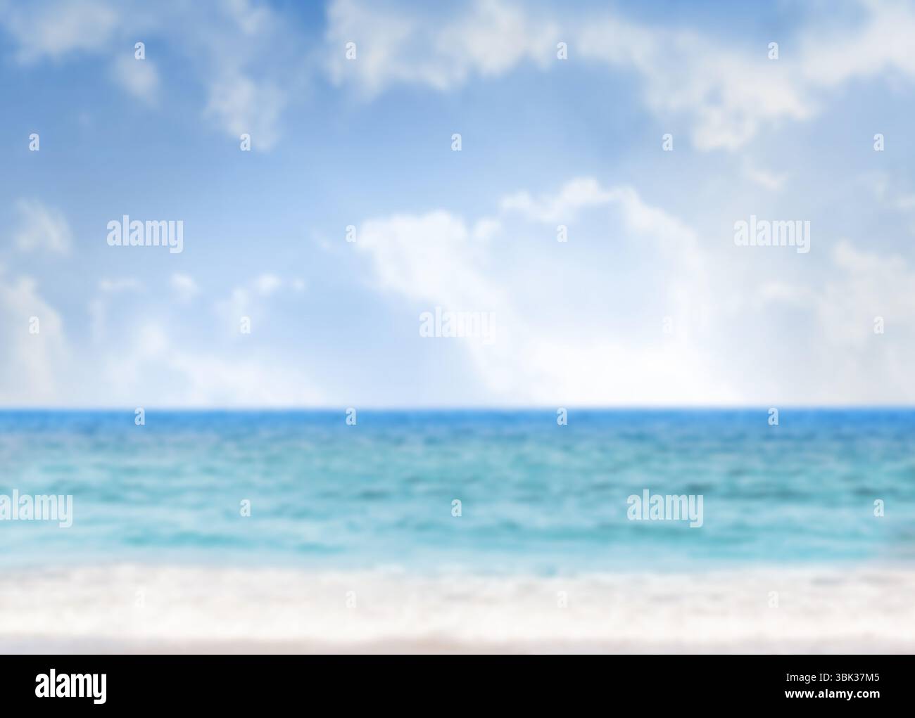 Calm sea under blue sky hi-res stock photography and images - Alamy