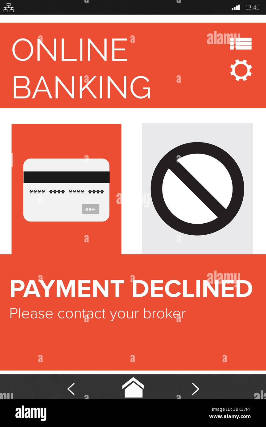 Flat banking app UI is showing on transparent background with card icon ...