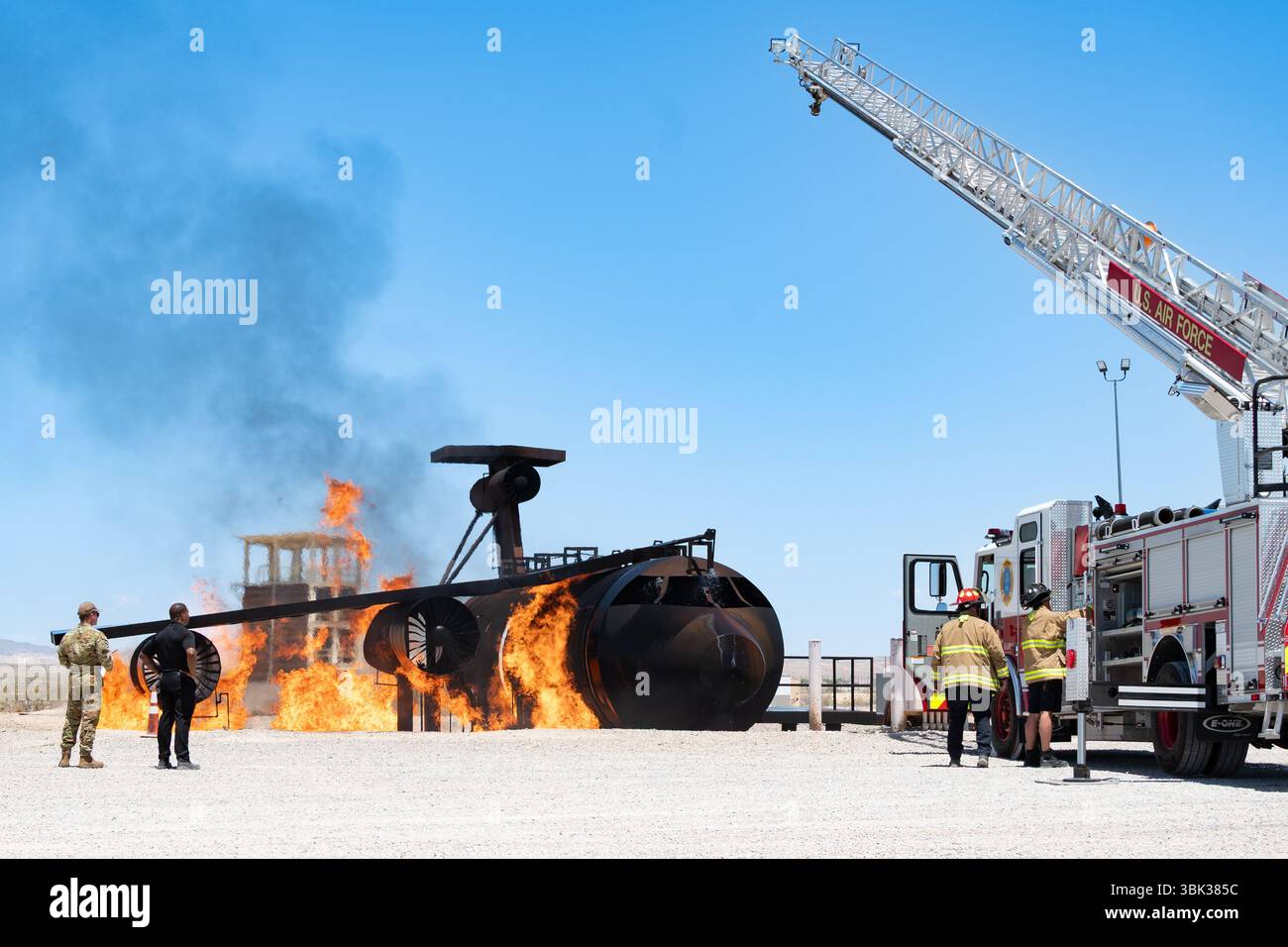 Personnel assigned to the 99th Civil Engineer Squadron (CES) execute a ...