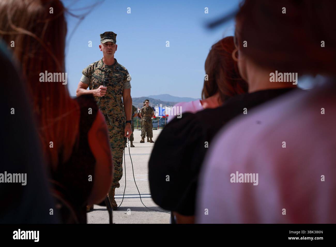 U.S. Marine Corps Lt. Col. Jason R. Caster, the outgoing commanding ...