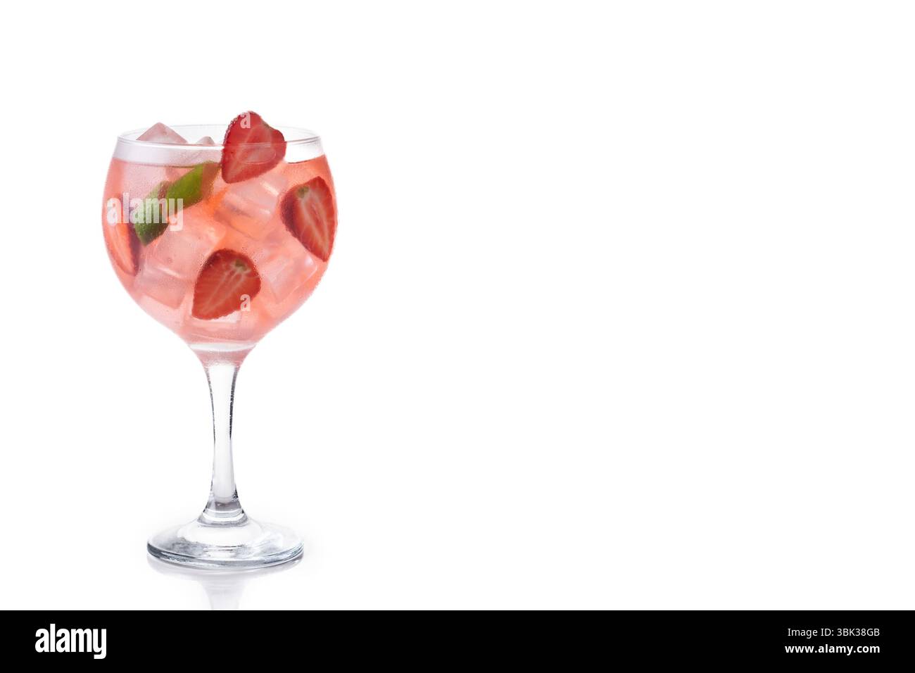 Refreshing pink gin tonic Cut Out Stock Images & Pictures - Alamy