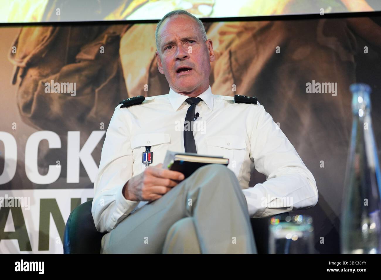 Chief of the French Army General Pierre Schill during a Q&A session at ...
