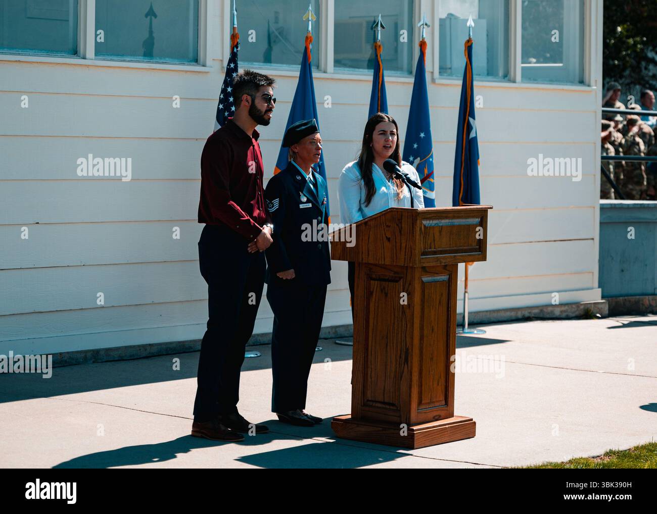 (From left to right) Angel Portillo, engineer in training, Tech. Sgt ...