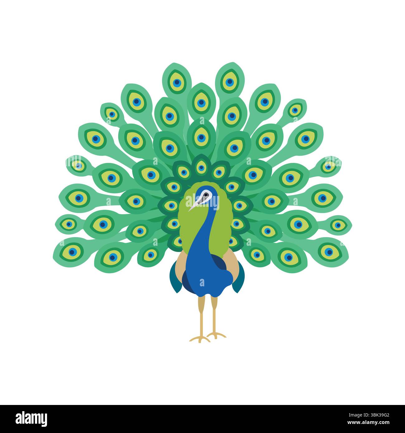 peacock bird animal emoji symbol sign icon vector illustration Stock ...