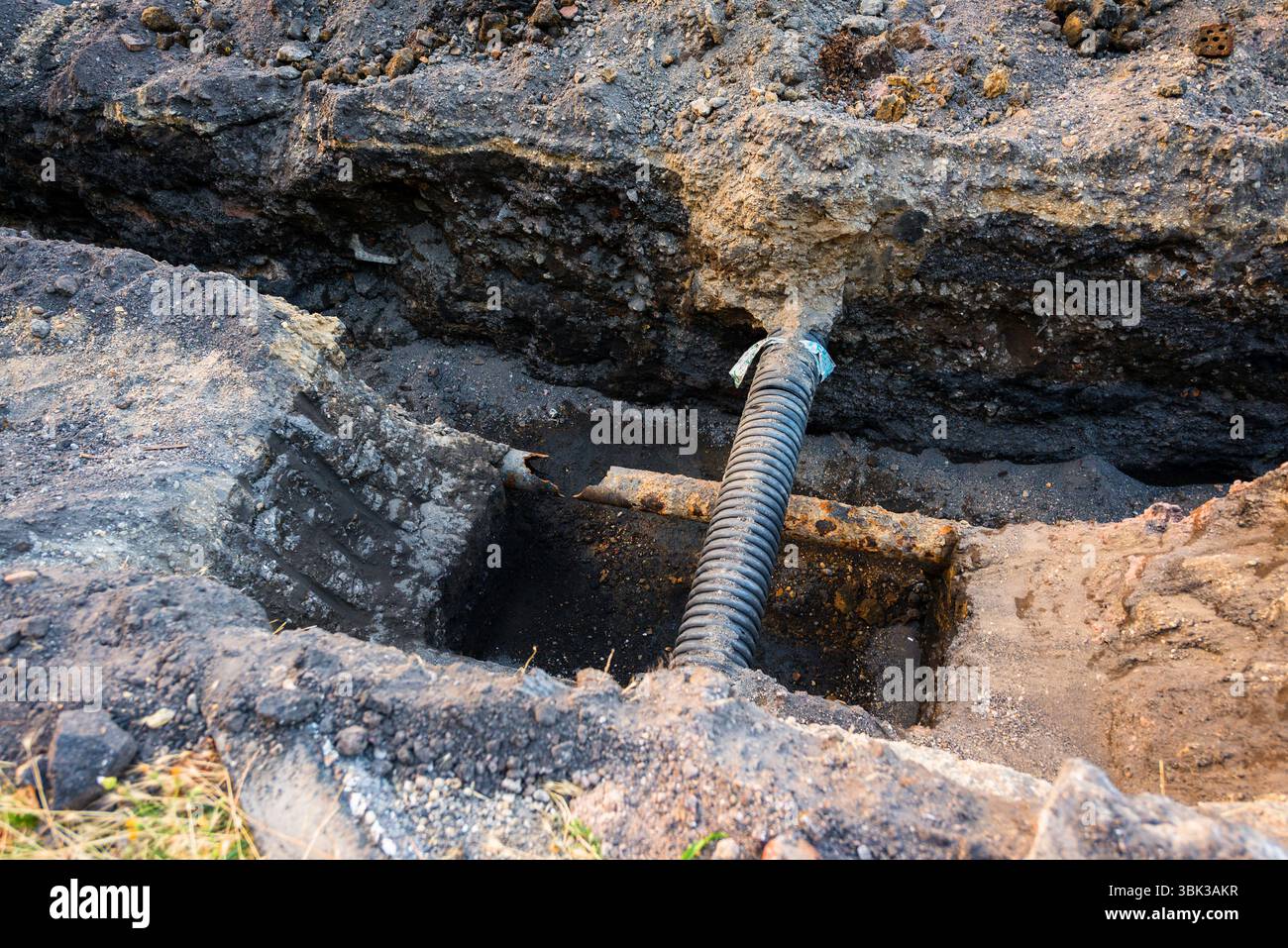 Construction site background pipes hi-res stock photography and images ...