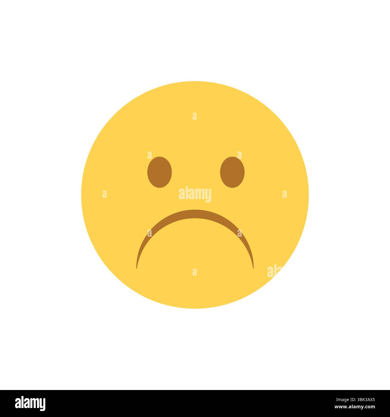 sad face emoji symbol sign icon vector illustration Stock Vector Image ...