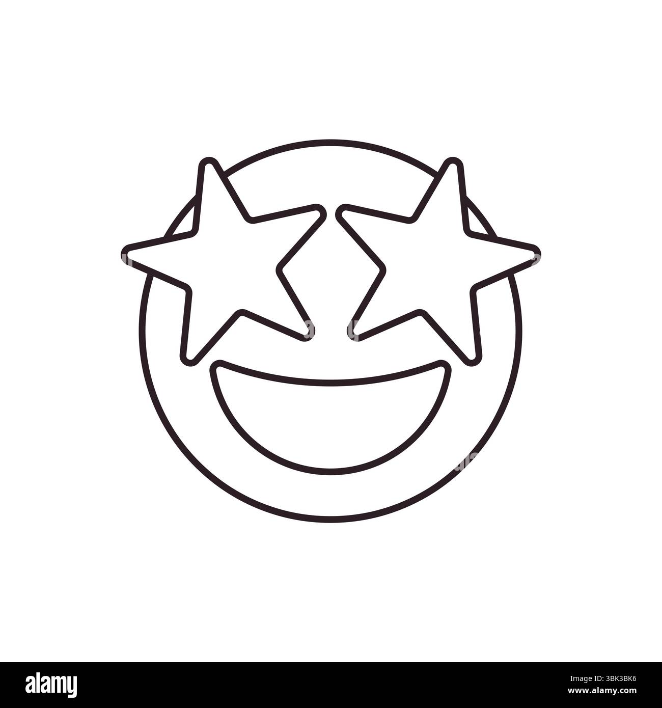 star eyes emoji symbol sign icon vector illustration Stock Vector Image ...