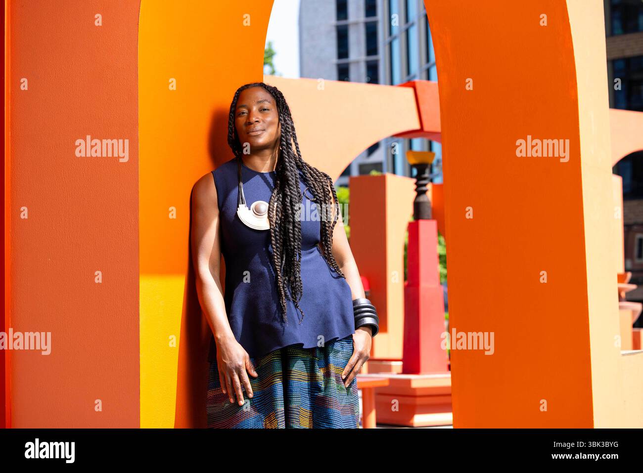 EDITORIAL USE ONLY Artist Simone Brewster at 'Temple of Relics', her ...