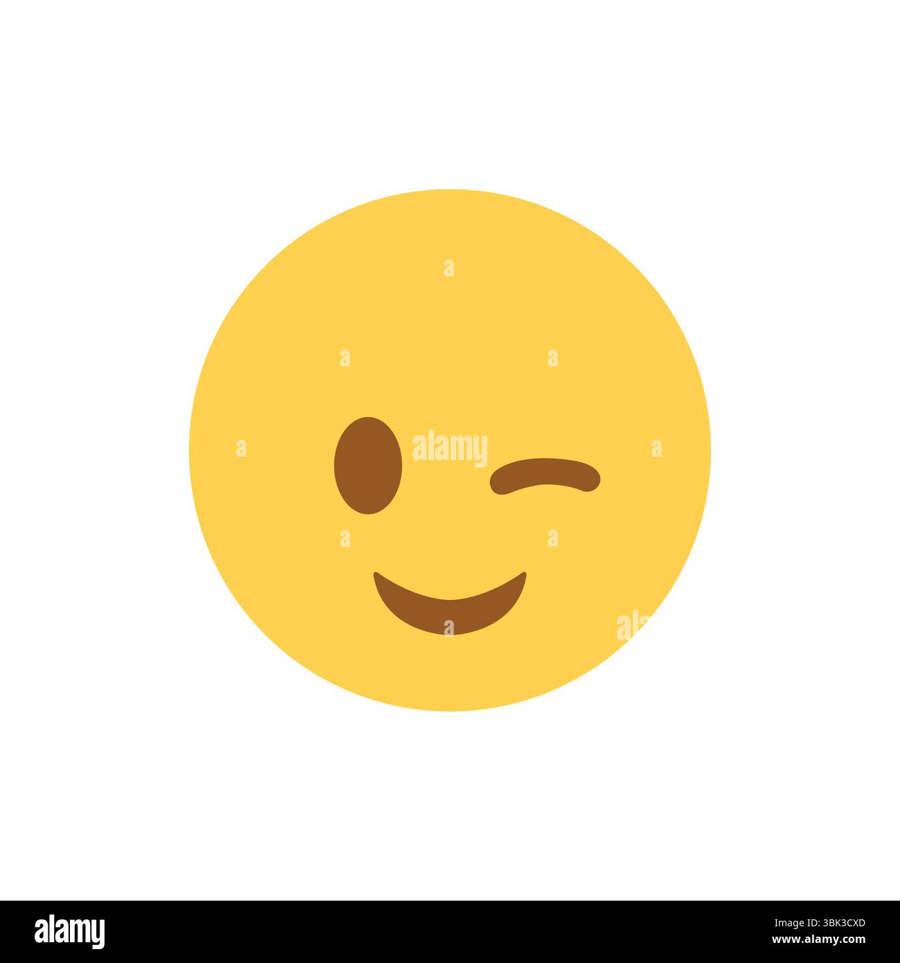 winking face emoji symbol sign icon vector illustration isolated flat ...