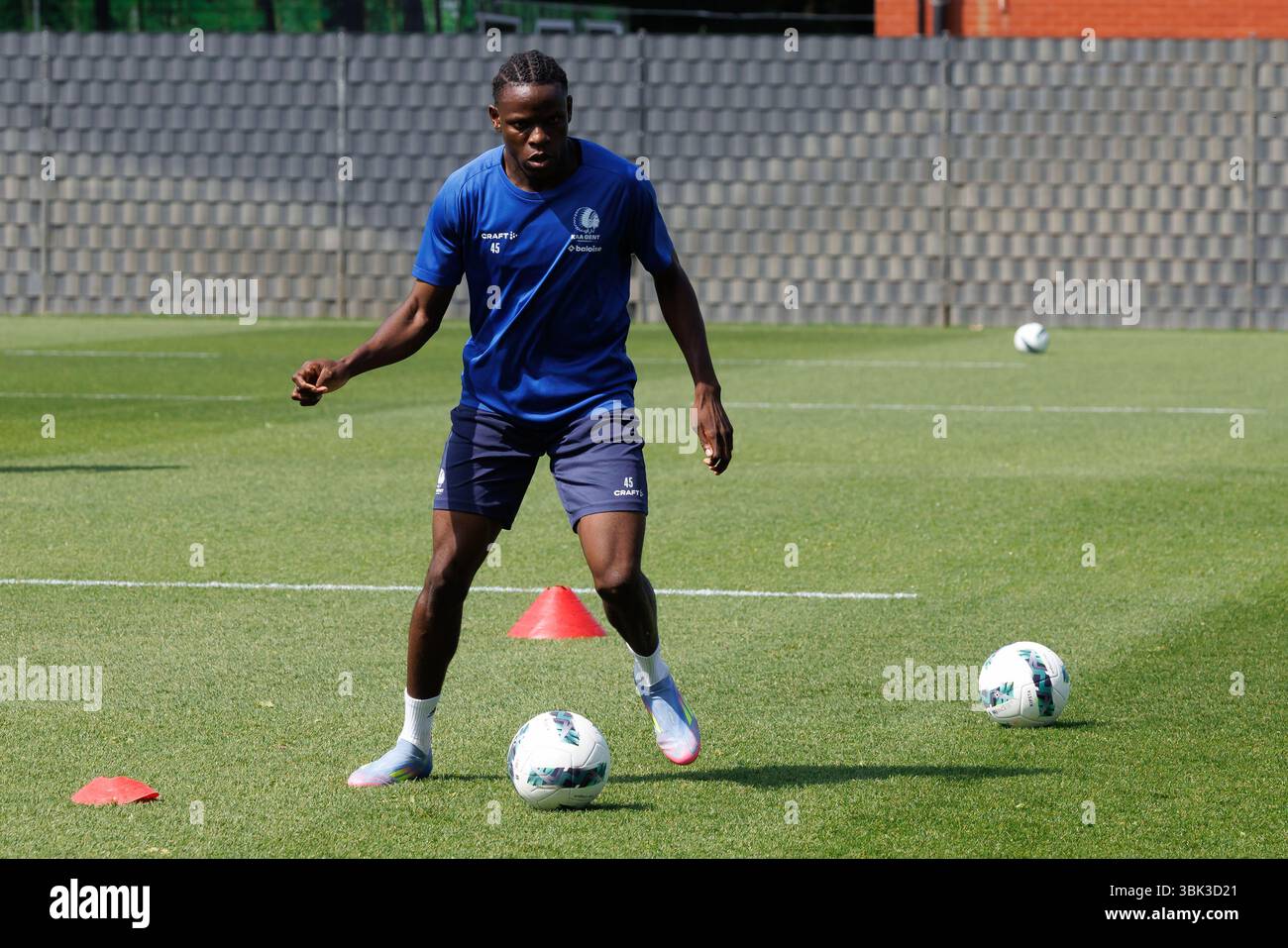 Gent, Belgium. 18th June, 2025. Gent's Hyllarion Goore pictured in ...