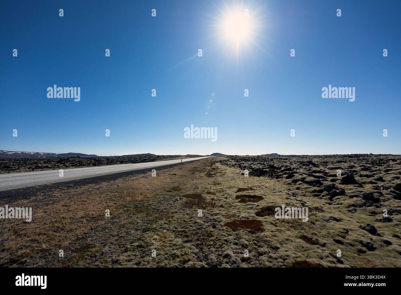 Long road going trough the beautiful nature Stock Photo - Alamy