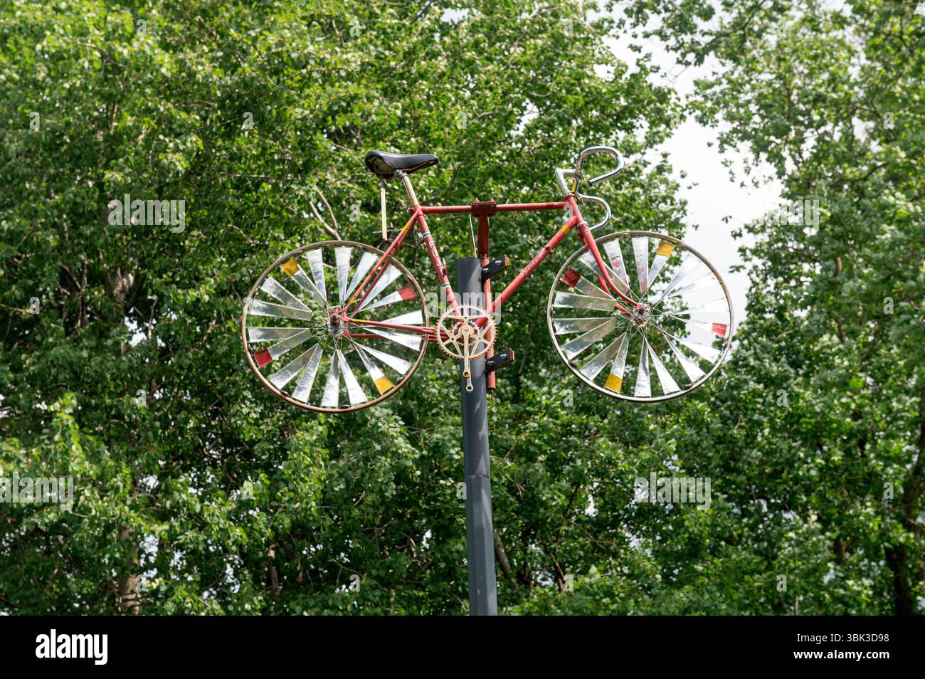 Weywertz Belgium June 2025 Vennbahn cycle route. Art Feature along the ...