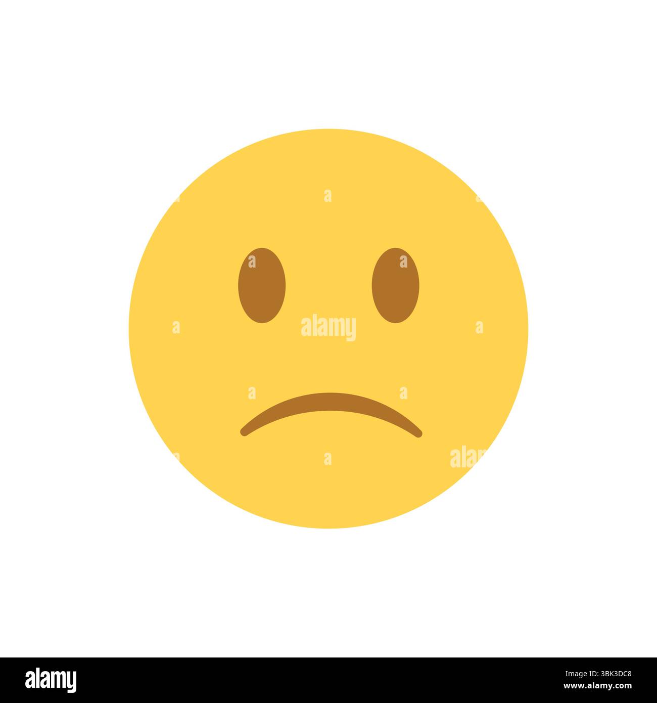 sad face emoji symbol sign icon vector illustration Stock Vector Image ...