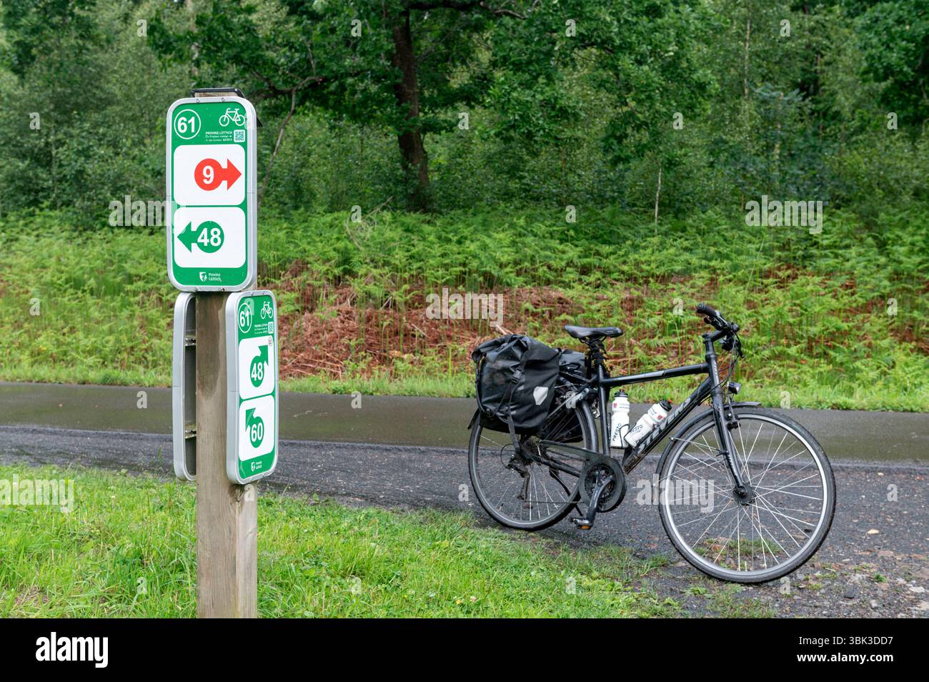 between Raeren Belgium and Roetgen Germany June 2025 Vennbahn cycle ...