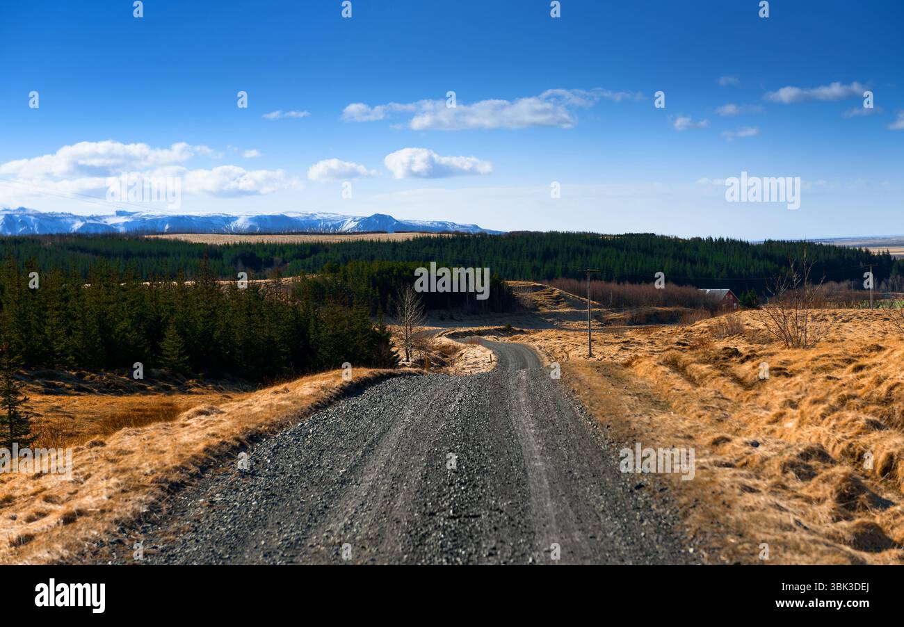 Fast view rural gravel road hi-res stock photography and images - Alamy