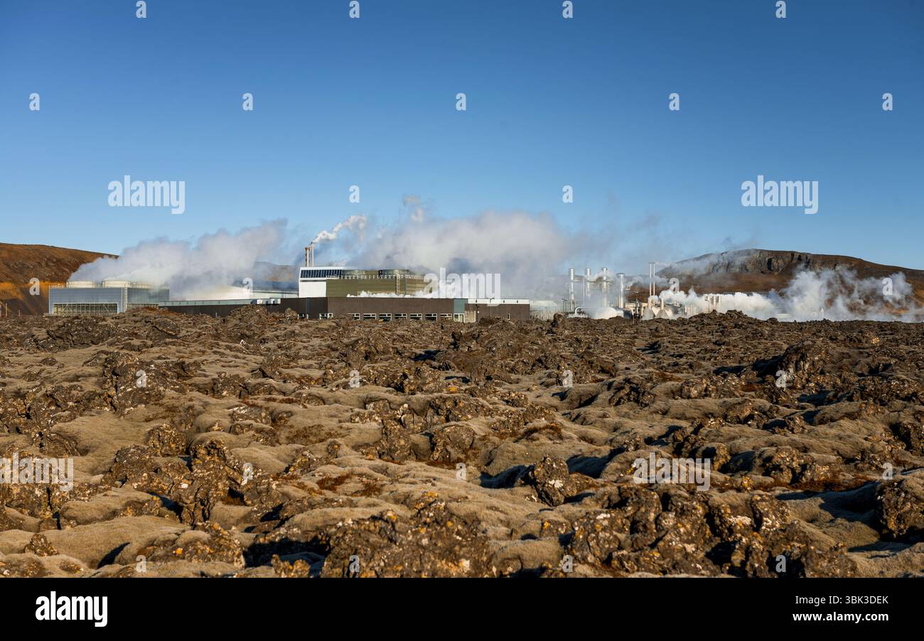 Geothermal steam rising from electricity hi-res stock photography and ...