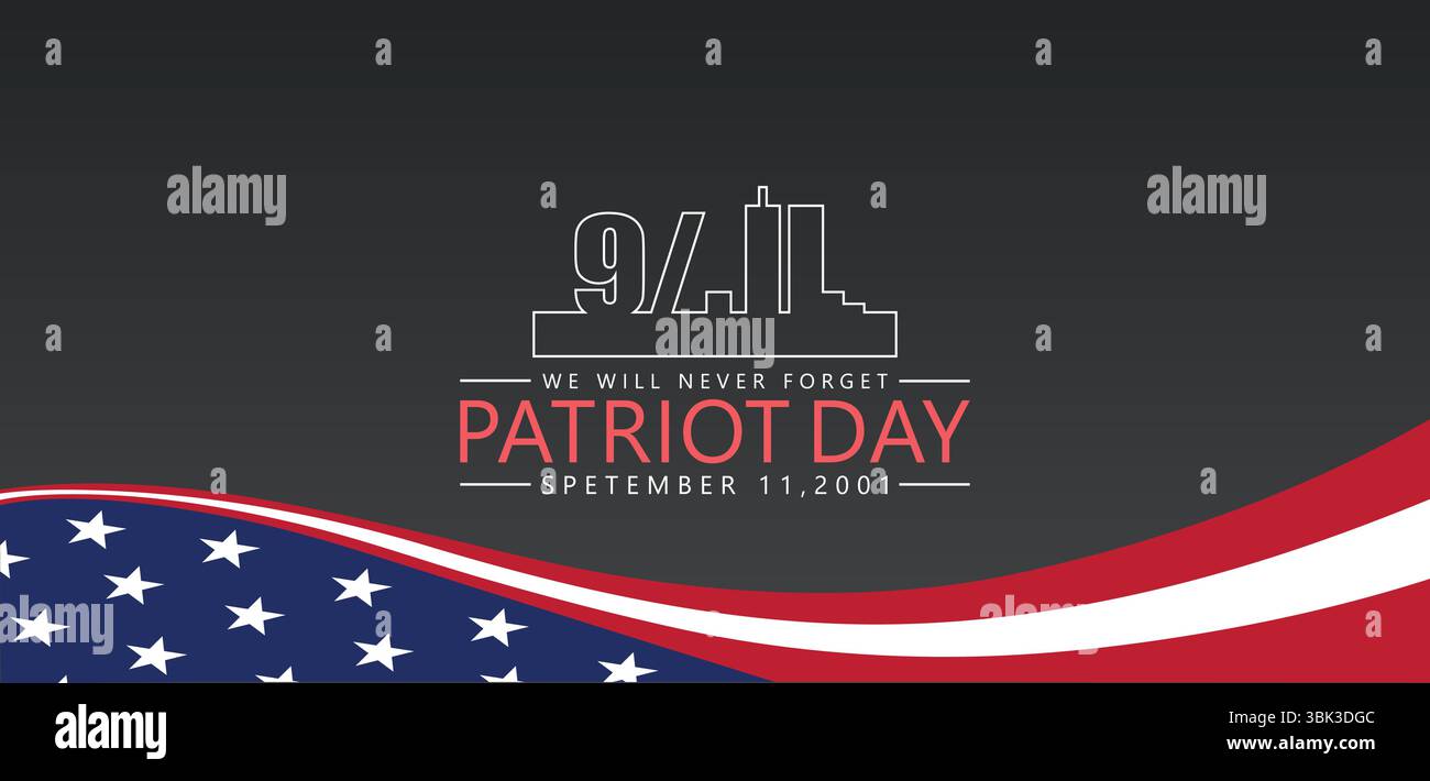 911 Patriot Day A Journey of Resilience and Remembrance Stock Vector ...