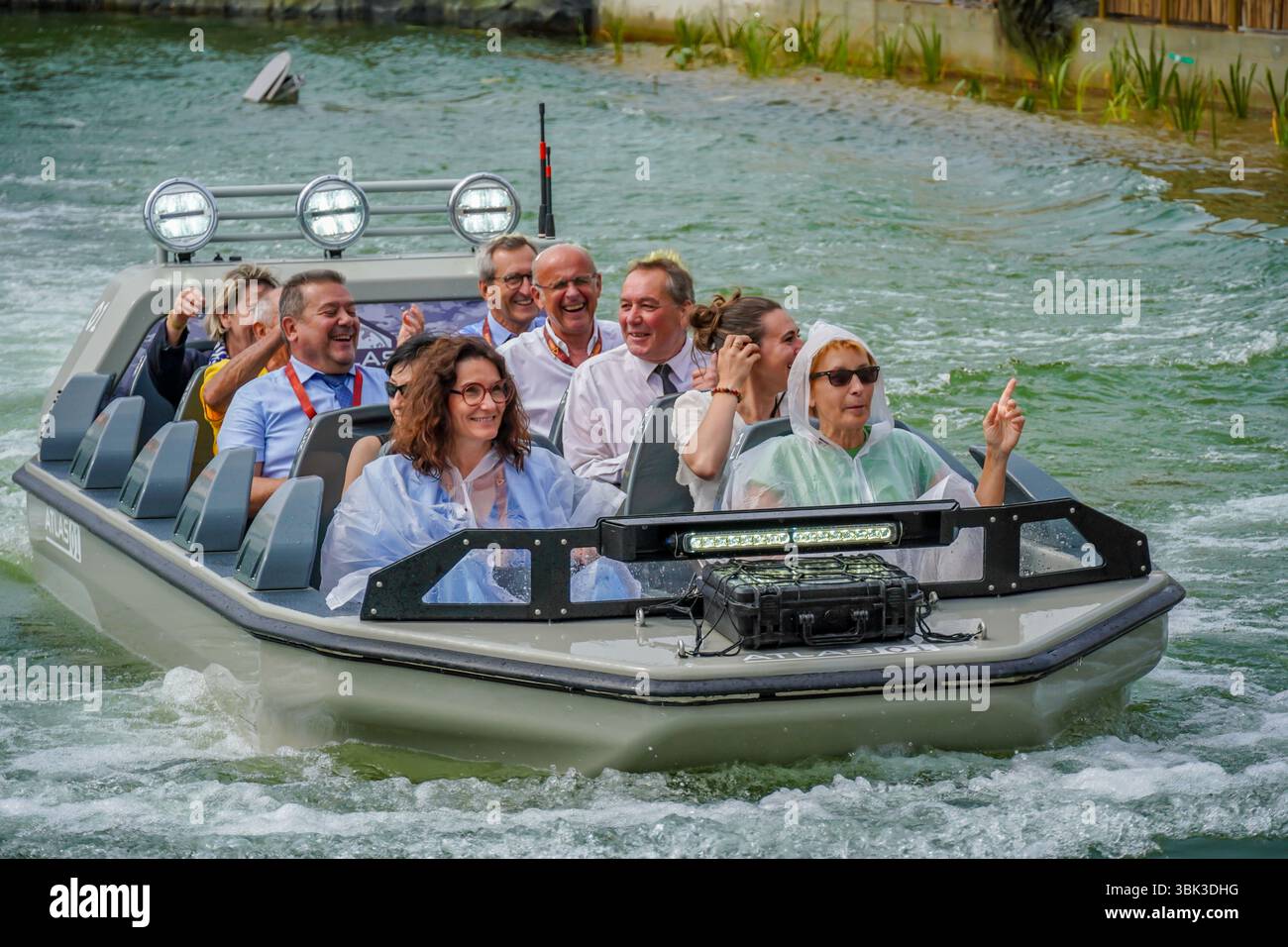 Poitiers, France. 14th June, 2025. Press and VIPs attend the official ...